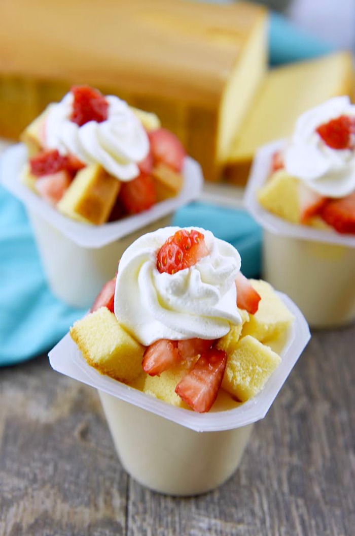 Strawberry Shortcake Pudding Cups Recipe - Mama Loves Food