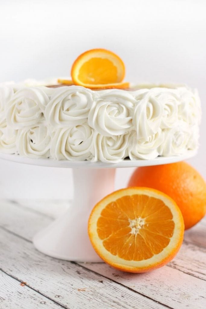 Orange Cake with Fresh Oranges - Mama Loves Food