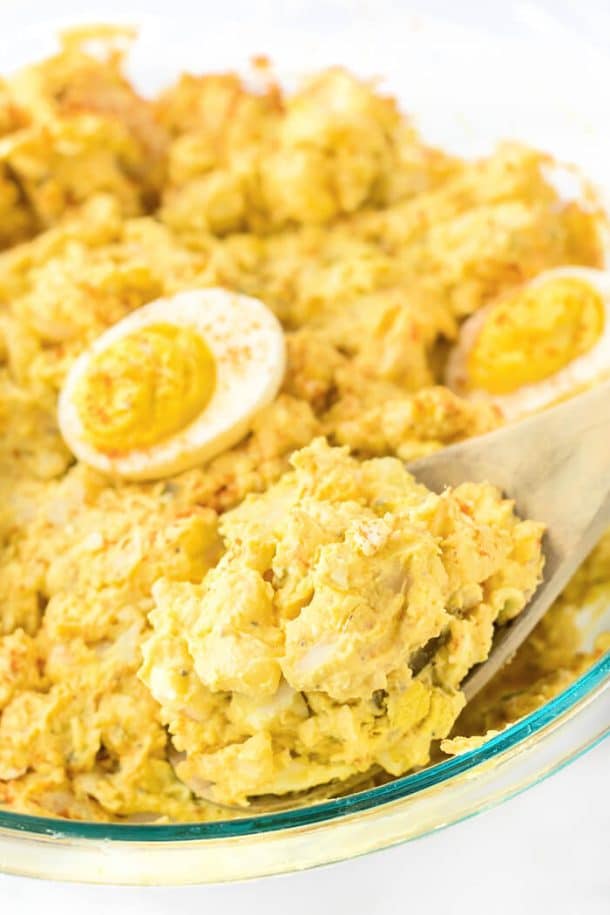 Deviled Egg Potato Salad - Mama Loves Food