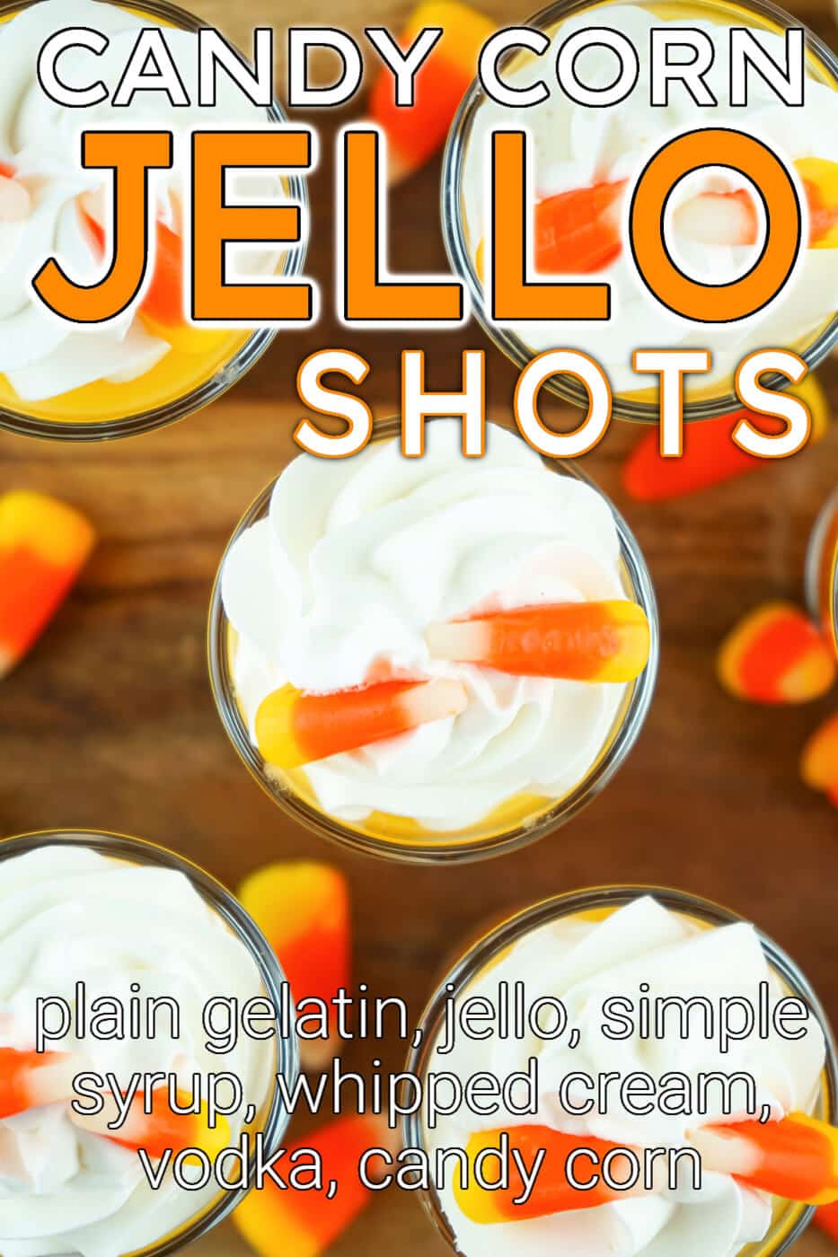 Candy Corn Jello Shots - Mama Loves Food