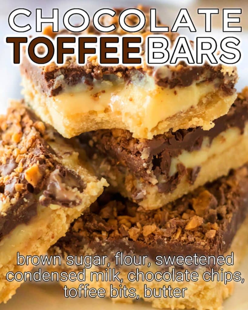 Chocolate Toffee Bars - Mama Loves Food