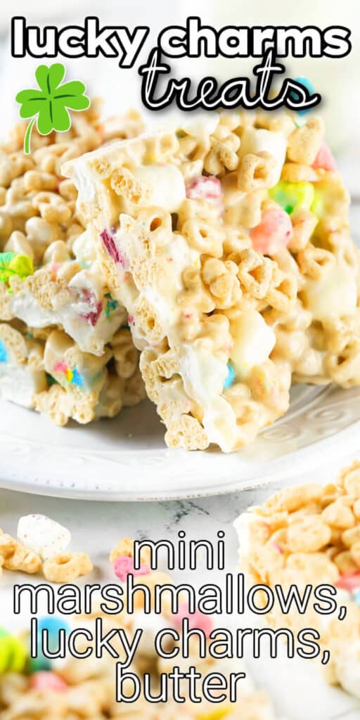 Lucky Charms Rice Krispie Treats - Mama Loves Food