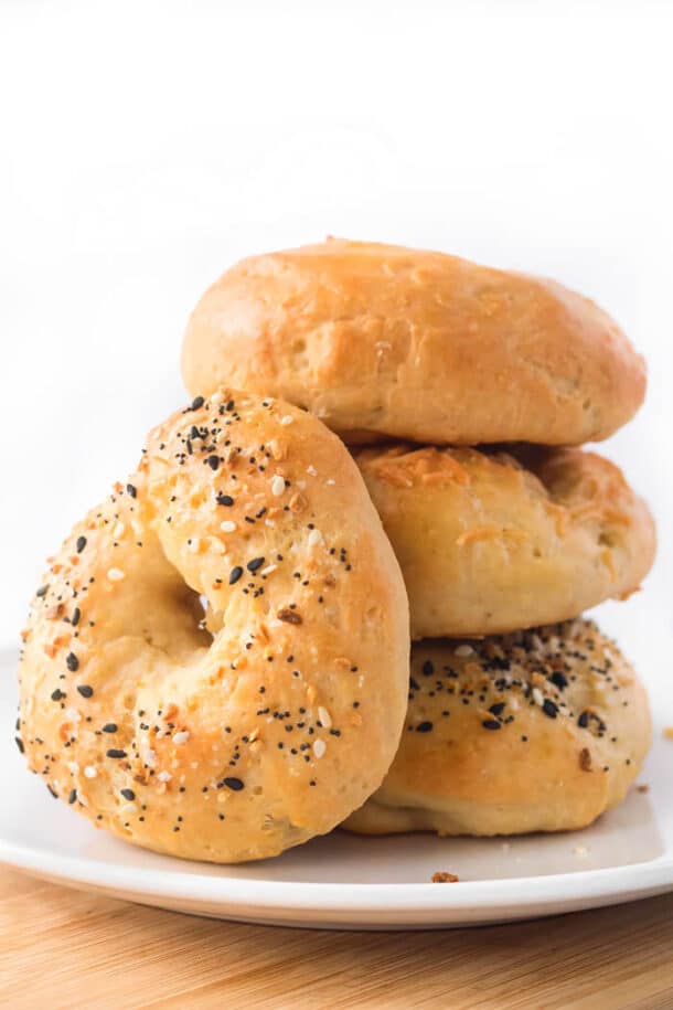 Two Ingredient Bagels - Mama Loves Food