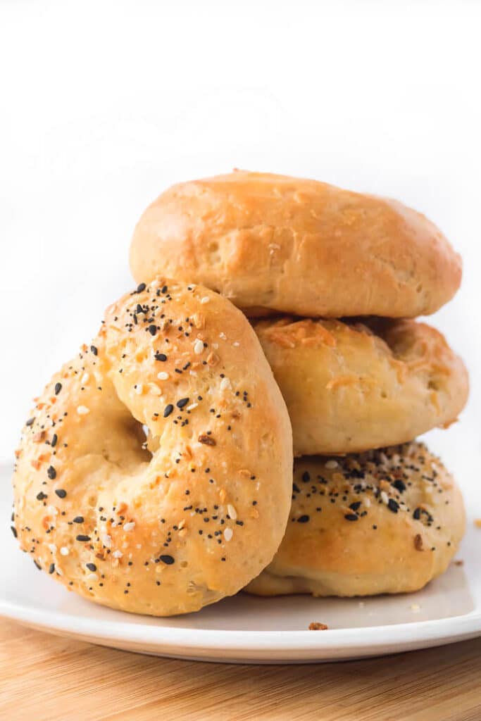 Two Ingredient Bagels - Mama Loves Food