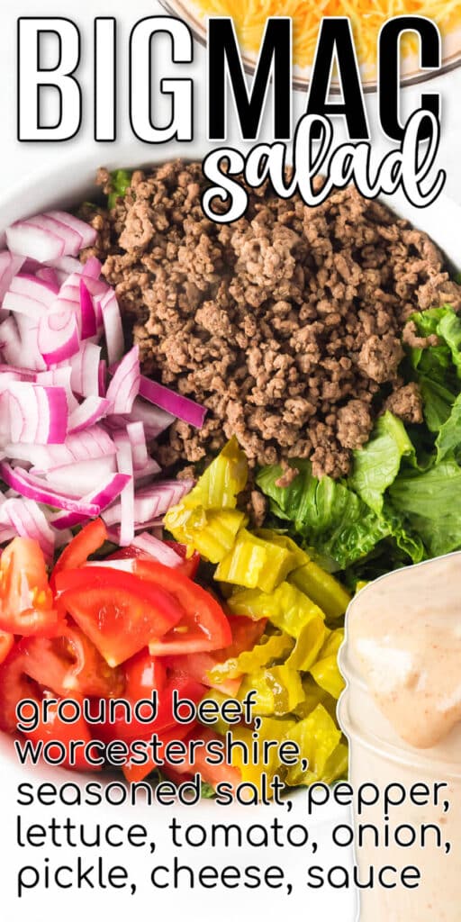 Big Mac Salad - Mama Loves Food