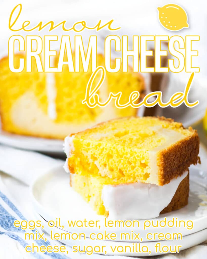Lemon Cream Cheese Bread - Mama Loves Food