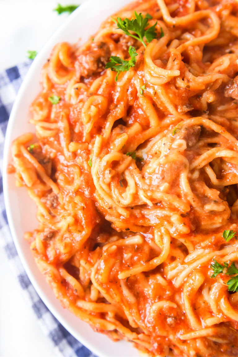 Crock Pot Spaghetti - Mama Loves Food