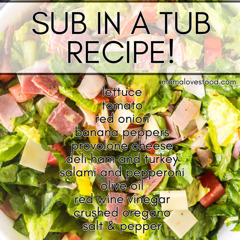 Sub in a Tub - Mama Loves Food