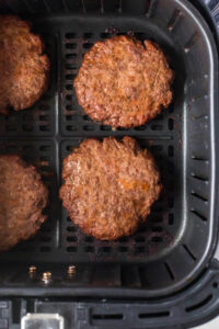 Air Fryer Hamburgers - Mama Loves Food