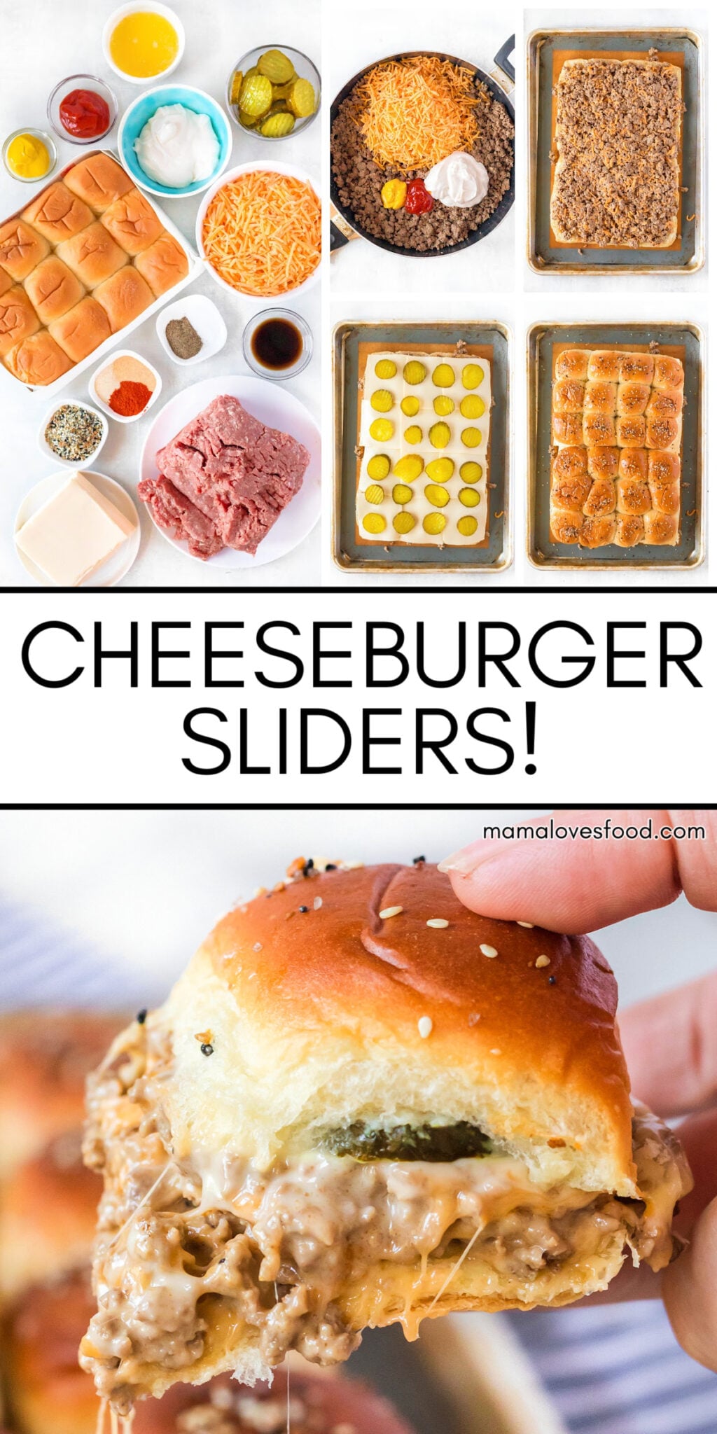 Cheeseburger Sliders - Mama Loves Food