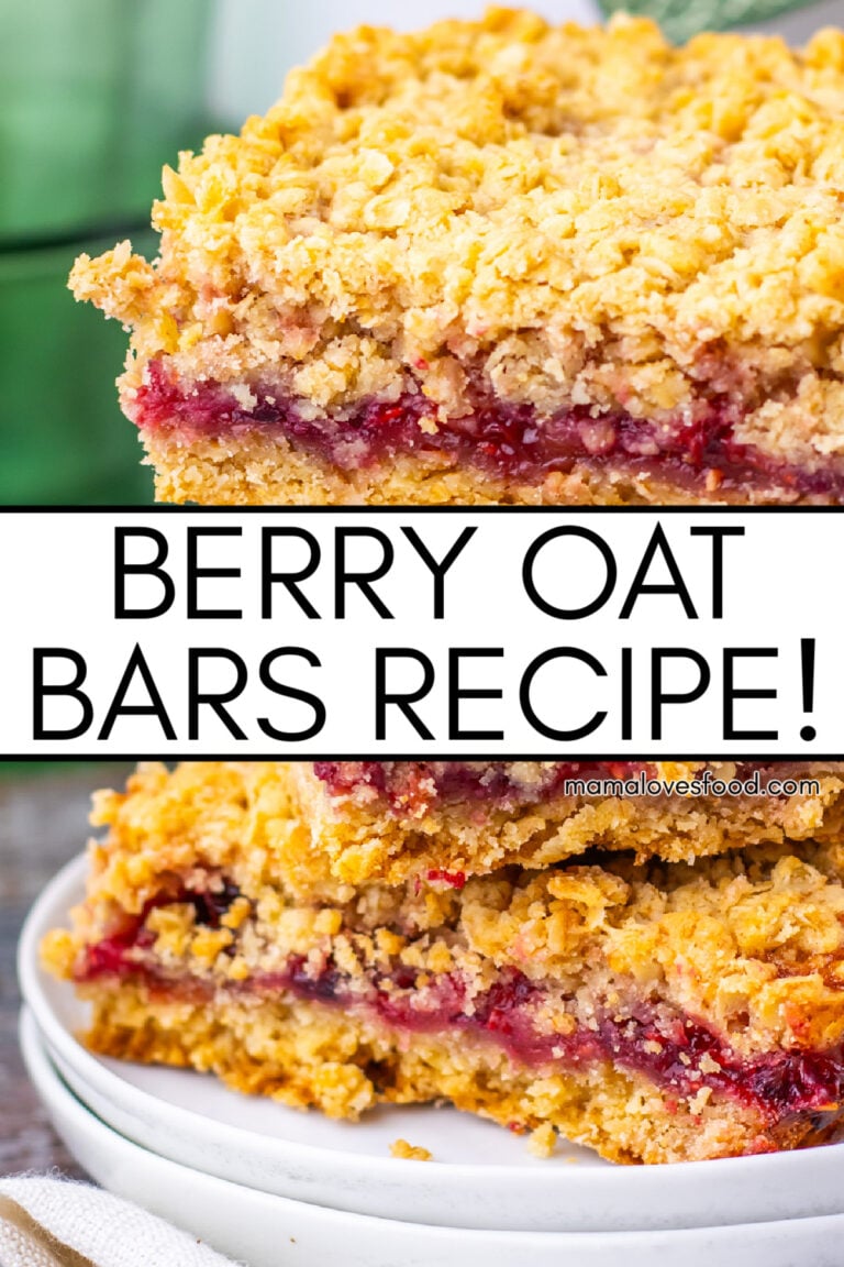 Berry Oat Bars - Mama Loves Food