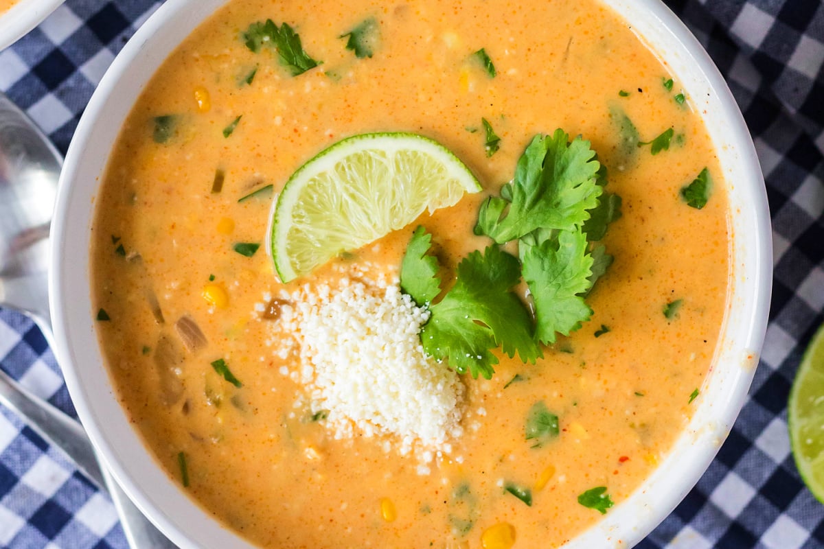 Mexican Corn Soup - Mama Loves Food