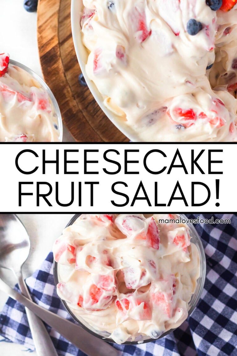 Cheesecake Fruit Salad - Mama Loves Food